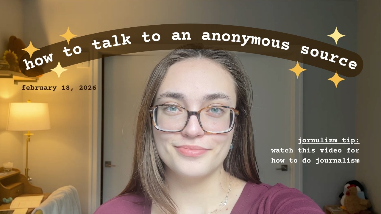 how to talk to an anonymous source - YouTube