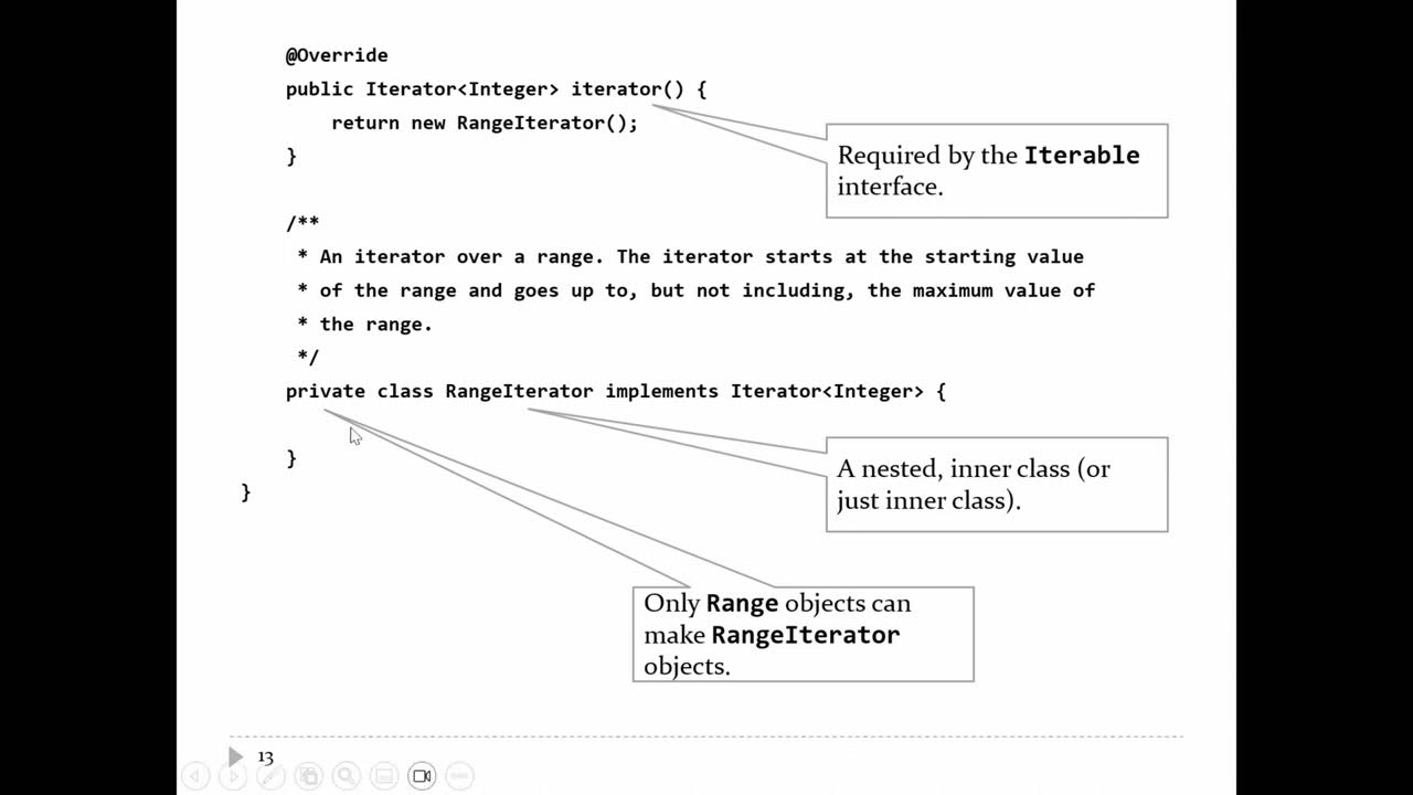 2023-11-20 CISC124: Interfaces (Iterator, Interable); Stacks - YouTube