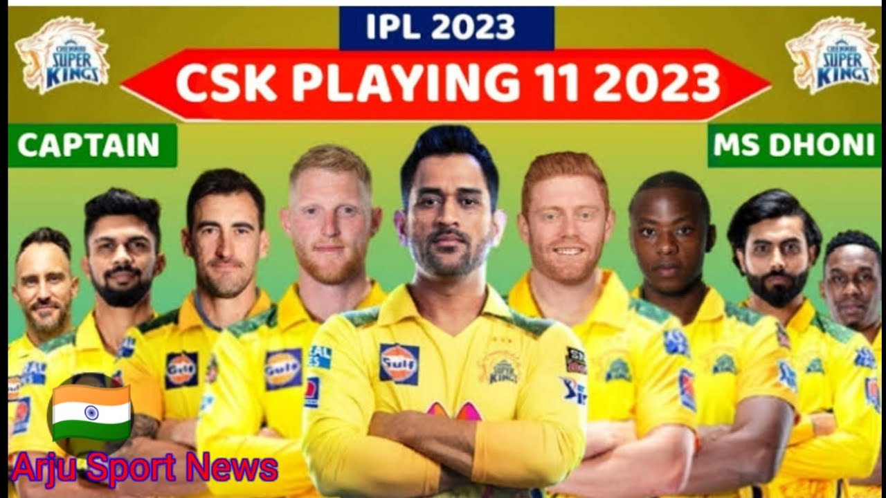 CSK playing 11 2023 | chennai super kings squad | csk squad 2023 | ms ...