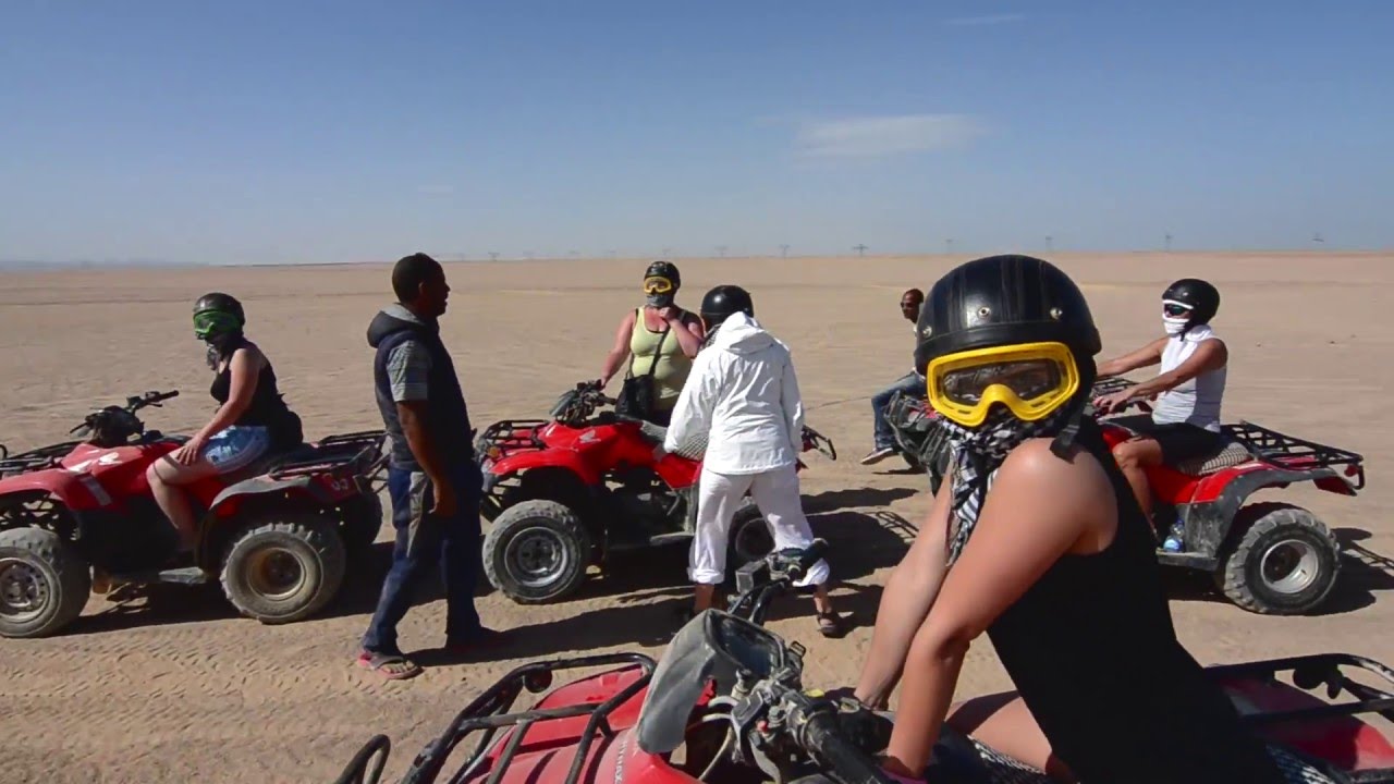 Quad Biking Across The Desert - Egypt, Hurghada - YouTube