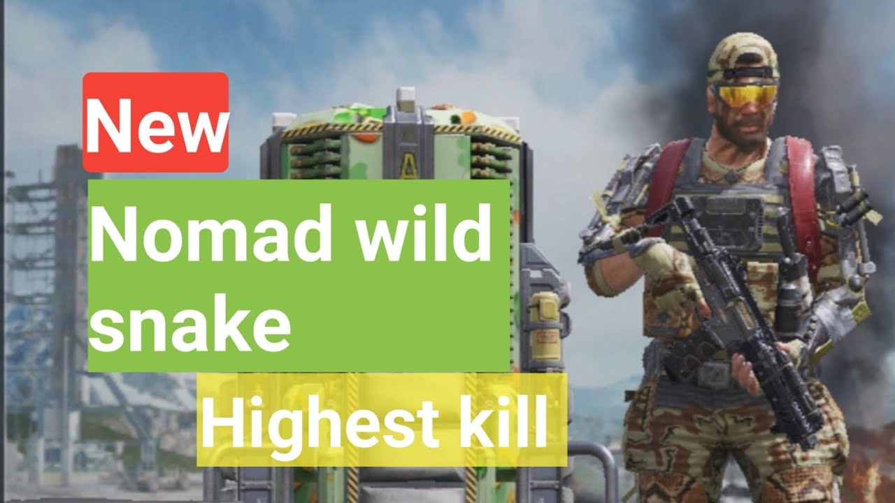 *NEW*NOMAD WILD SNAKE GAMEPLAY IN CALL OF DUTY MOBILE BATTLE ROYALE ...