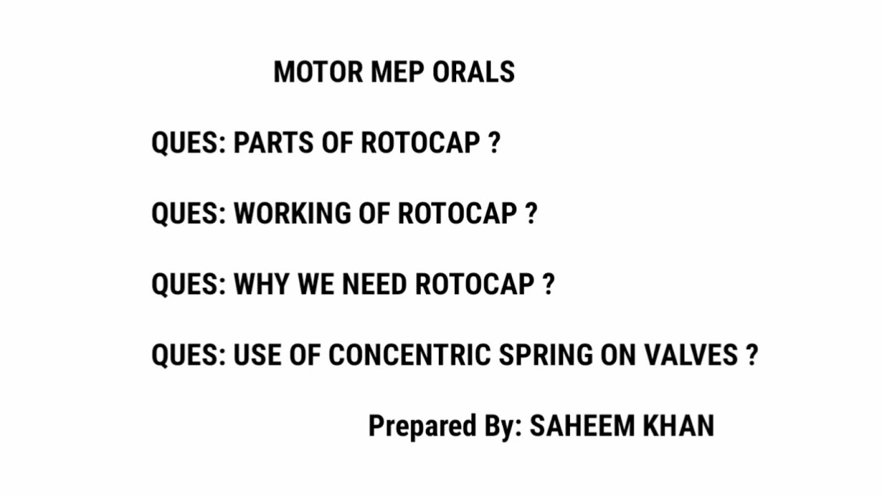 Rotocap | Working of Rotocap | Need of Rotocap | Marine Help Bot | Meo ...