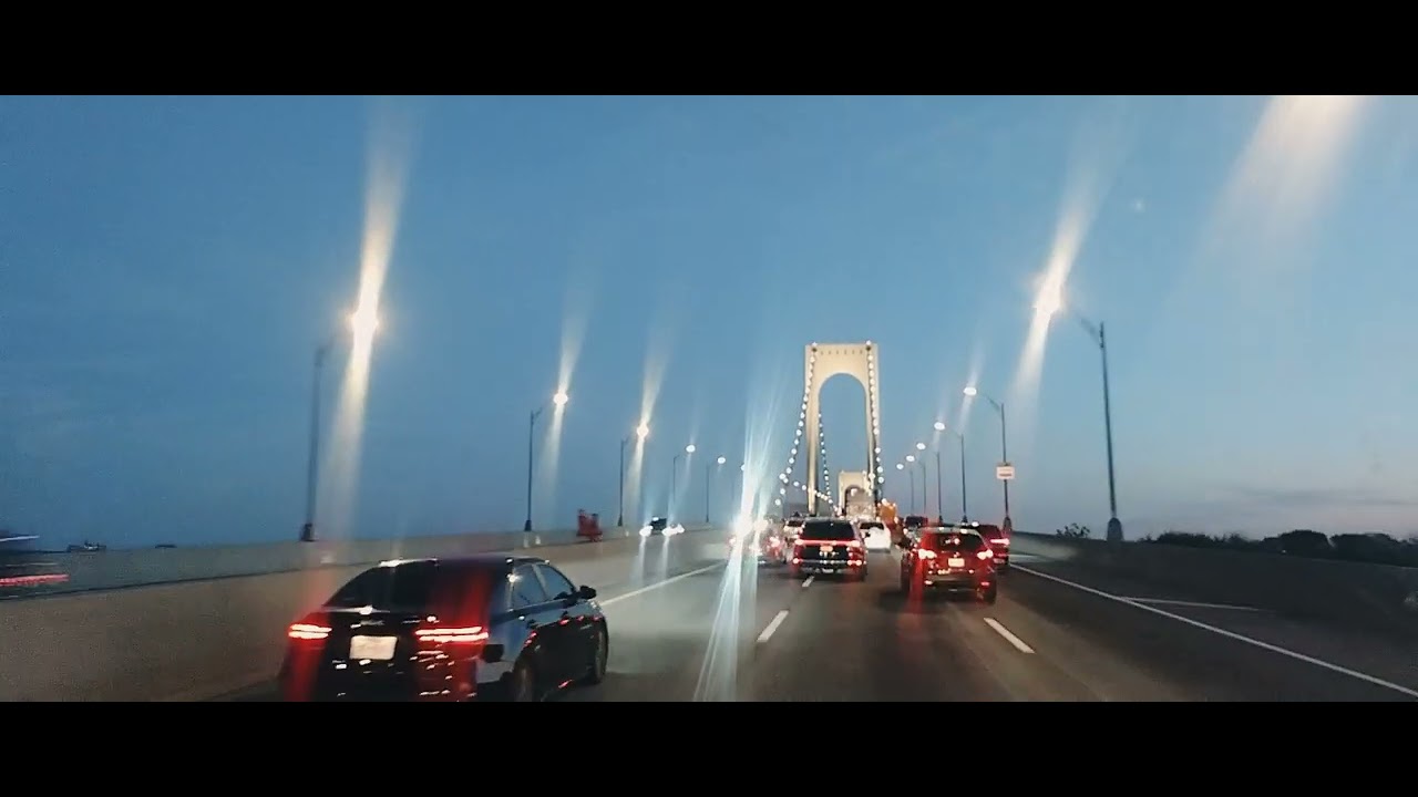 Bronx to Queens in the evening: Cross Bronx Expwy to Whitestone Bridge ...