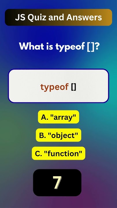 JS Quiz 59 of 1000 | JavaScript Quiz and Answers | Web Development Skills - YouTube
