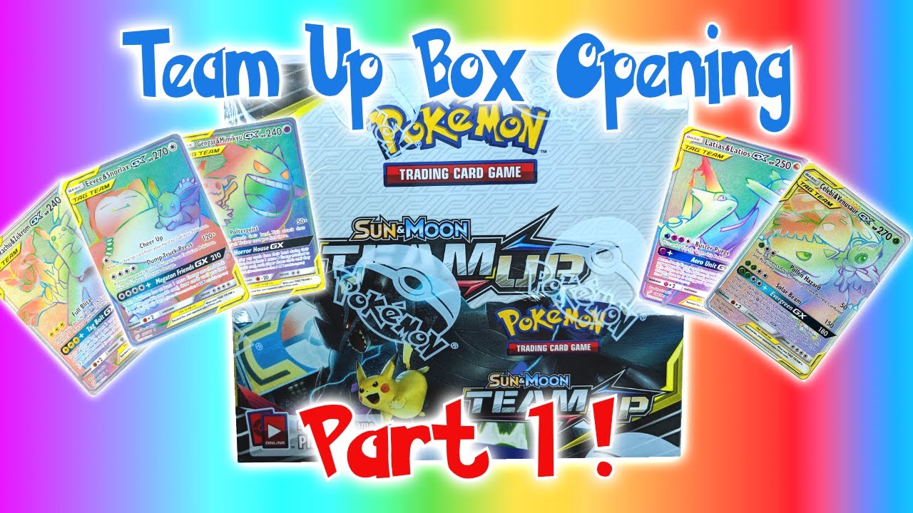 Opening A Pokemon Team Up Booster Box!!! (Part 1 Of 3) - YouTube