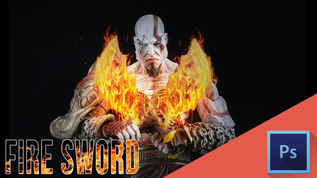 Fire Sword Photoshop Tutorial - YouTube