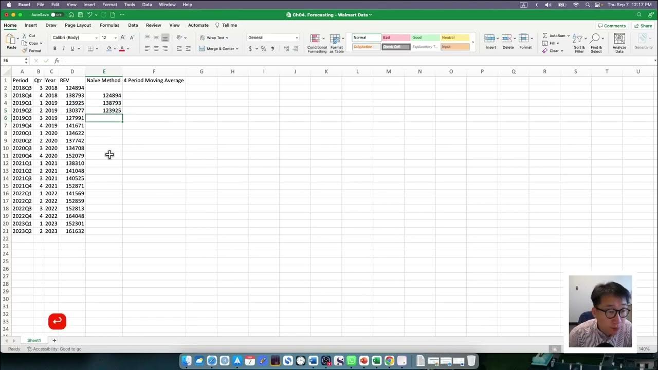 Ch04. Forecasting (1) Naive and Moving Average - YouTube
