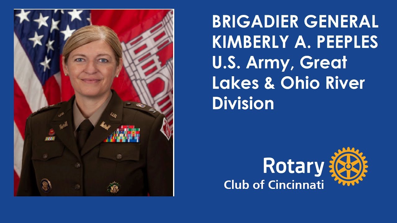 February 16, 2023 Rotary meeting with Brigadier General Kimberly ...