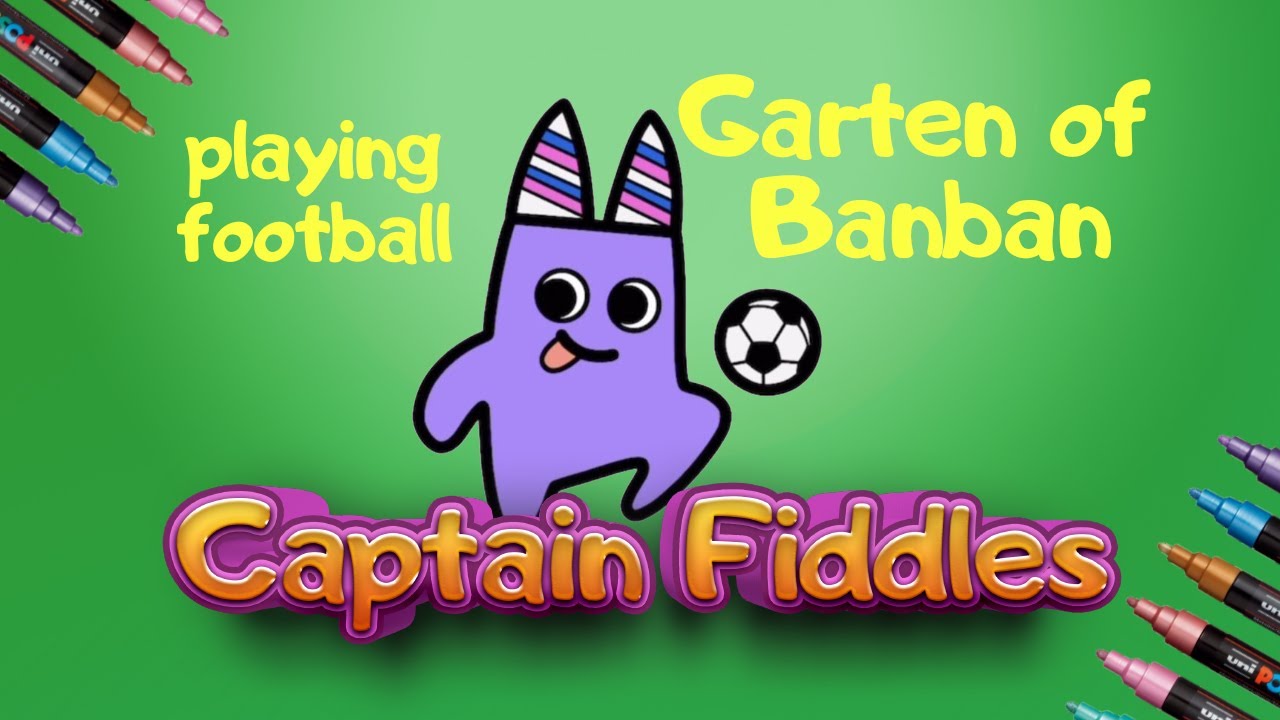 How To Draw Captain Fiddles (playing football) - Garten of Banban - YouTube