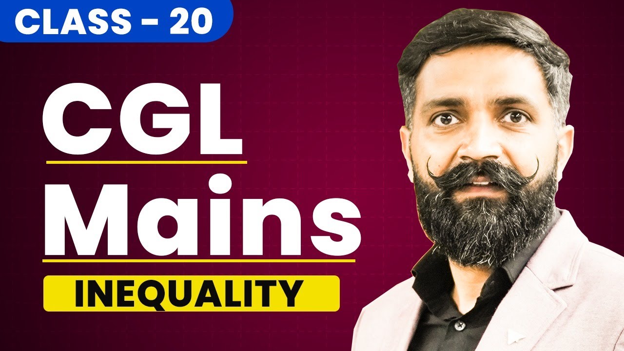 SSC CGL Mains 2024 | SSC CGL Reasoning | Inequalities | Reasoning Class-20 | Reasoning by Arun ...