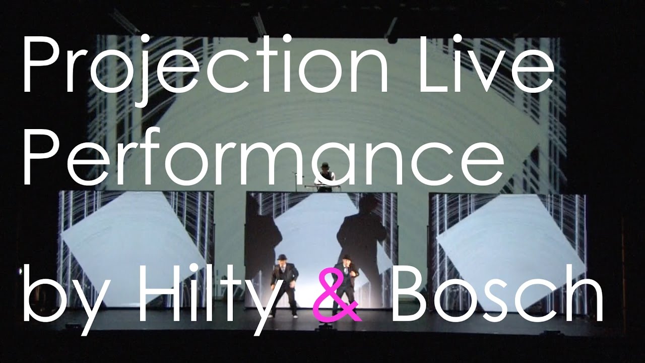 Projection Live Performance / Hilty & Bosch - YouTube