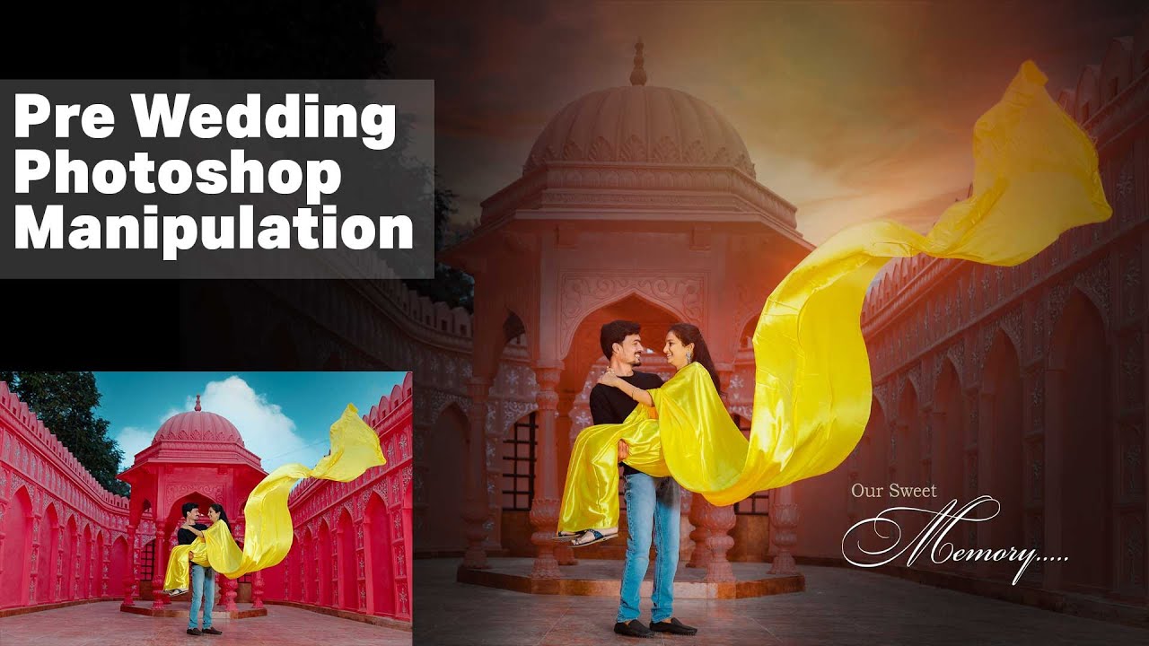 Pre Wedding Photoshop Manipulation- HINDI - YouTube