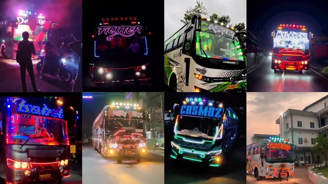 Kerala Tourist Bus Light Work | Dj Interior Light Work | ONE FIVE MEDIA ...