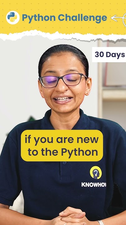 Introducing The 30 Day Python Challenge By Knowhow Academy Youtube