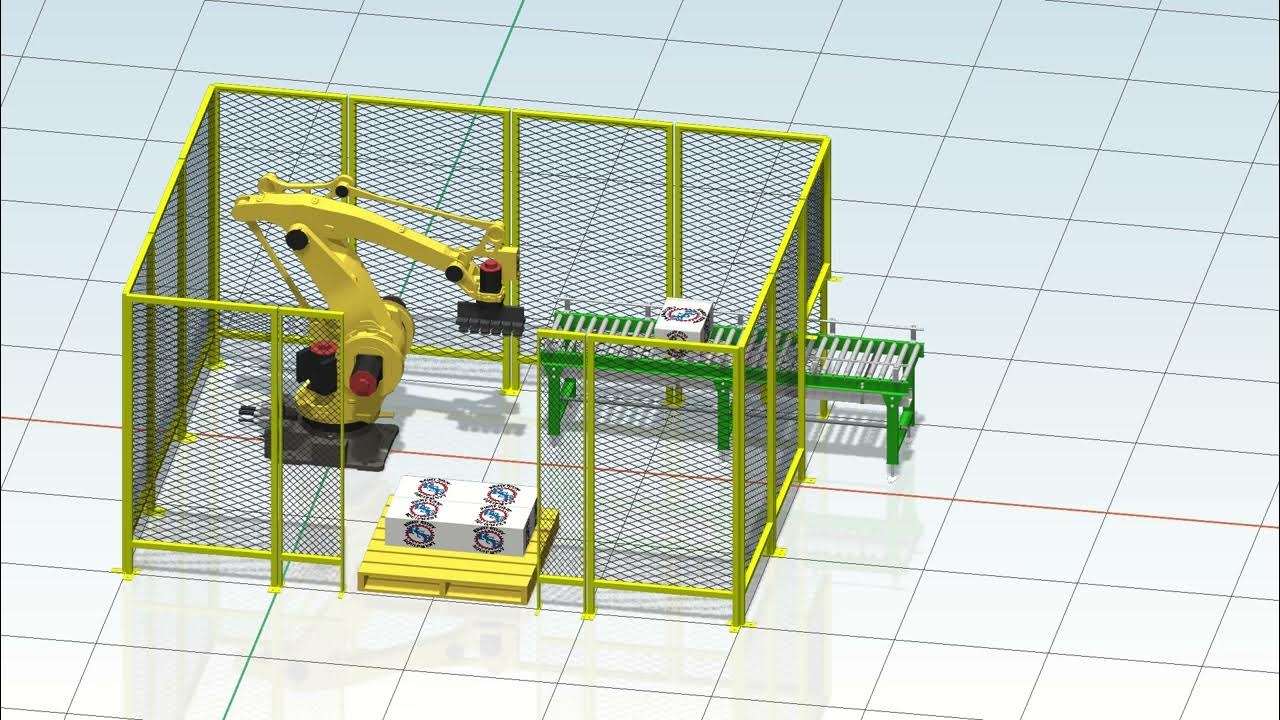Right Stuff Equipment. Robotic Palletizing Simulation - YouTube