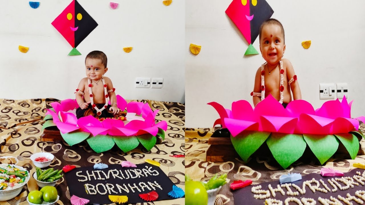Shivrudra's bornhan Ceremony /Bornahan Celebration/ Easy Decoration for ...