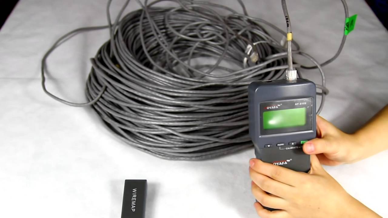NF-8108 network cable length tester - YouTube