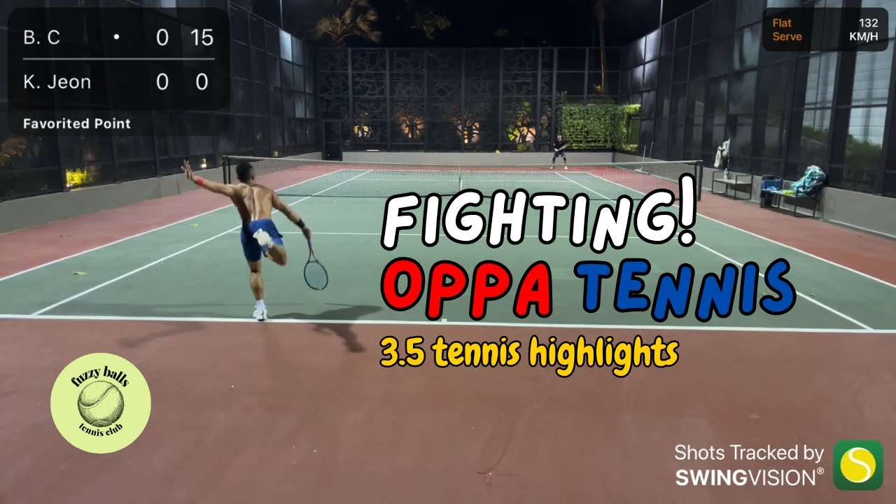 3.5 tennis: Fighting! tennis with Oppa - YouTube