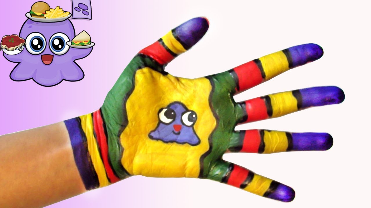 Body Paint / Virtual Pet Game Moy Coloring Pages / Learning video for ...
