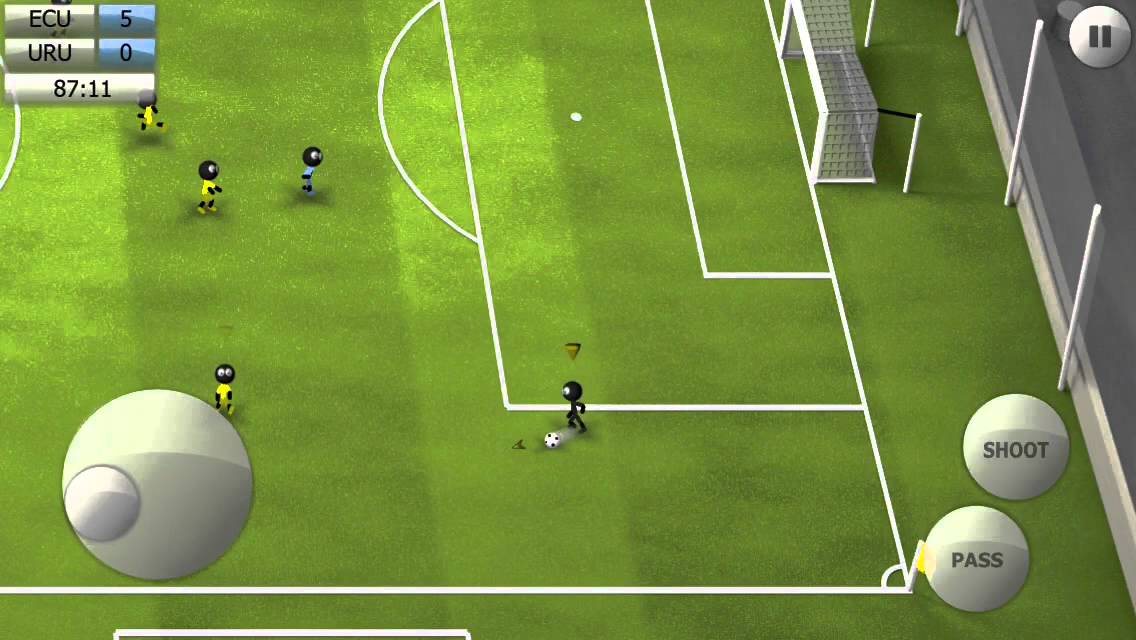 [Stickman Soccer 2014] There is no goalkeeper and they failed 😂😄😎🎉 ...