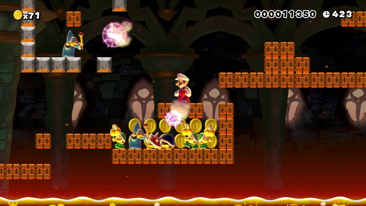 Super Mario Maker Levels: "Bowser's Lava Mansion 5F (Final)" - YouTube