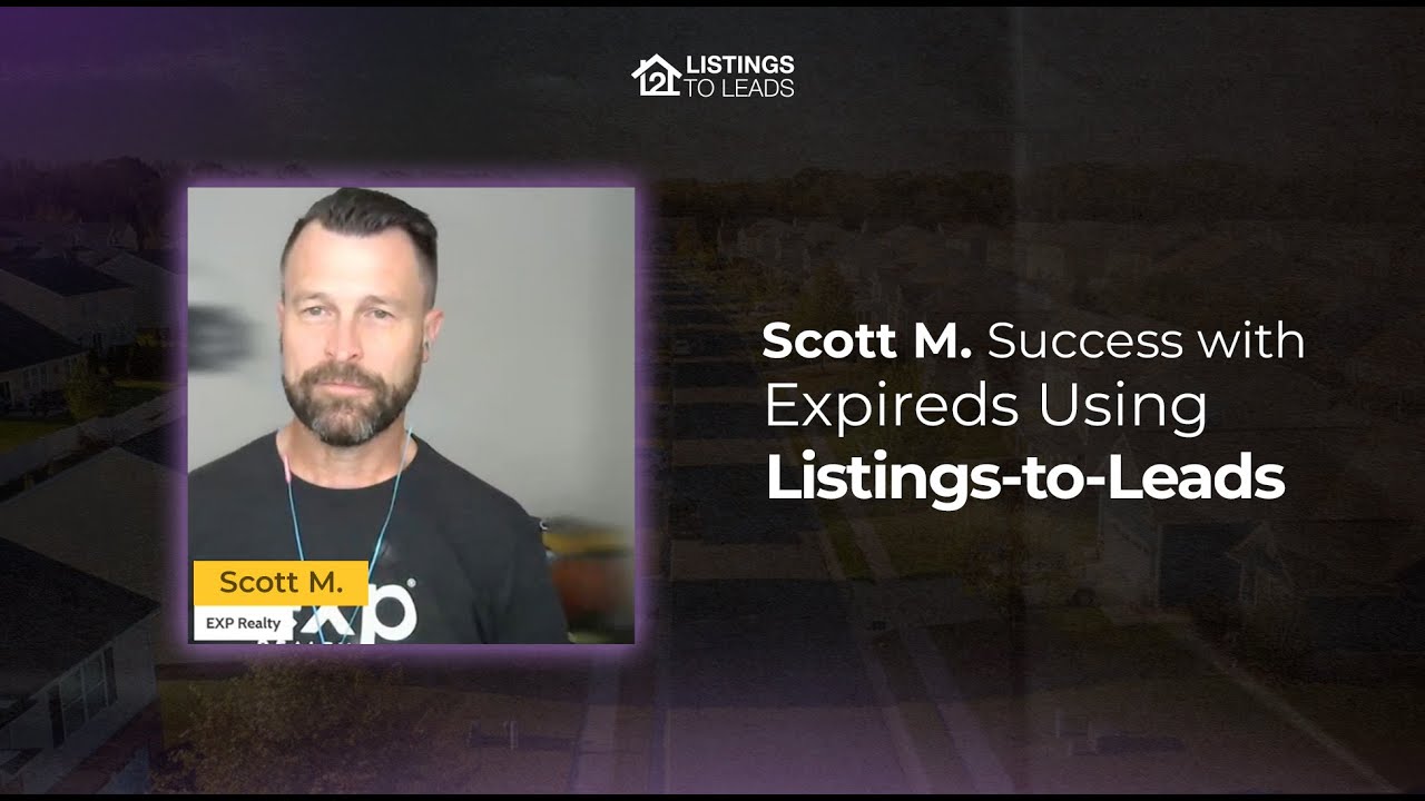 Scott Murray Success with Expireds Using Listings-to-Leads - YouTube