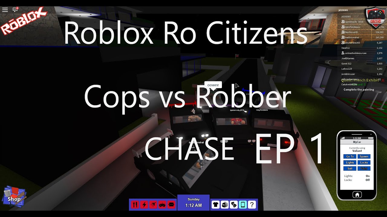 Roblox Ro Citizens | Car Chase Cops vs Robber EP 1 | WTF IS HAPPENING ...