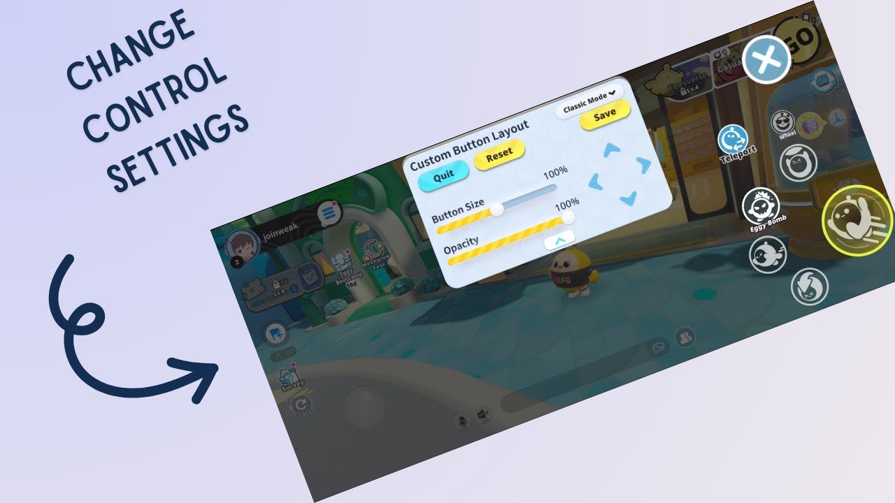 How to Change Control settings in Eggy Party - YouTube