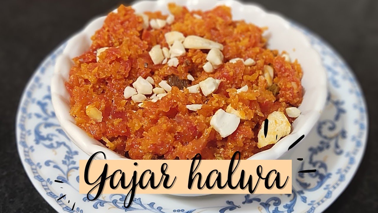 Gajar ka halwa | Tasty & Health Halwa recipe | Less oil cooking | At ...