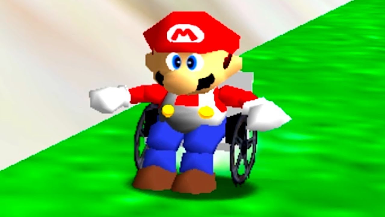 Wheelchair Mario in Smash - YouTube