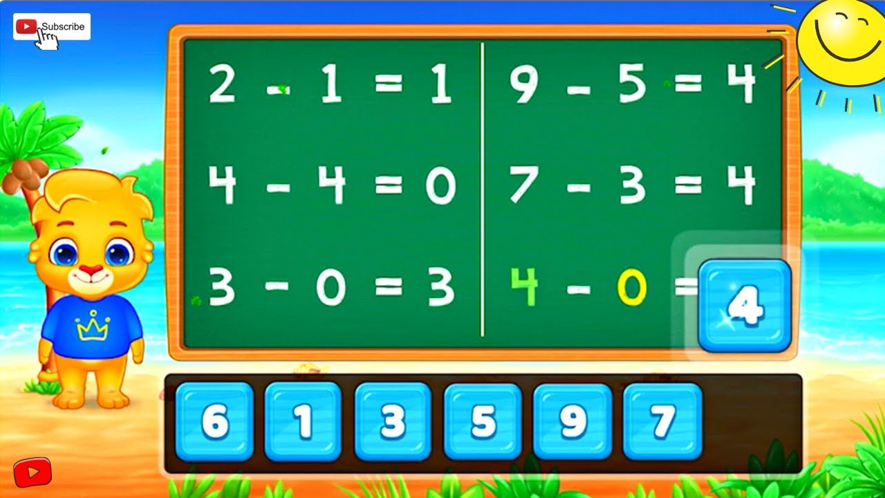 Basic Math for Kids | Subtracting for Preschoolers | Fun Math Learning ...