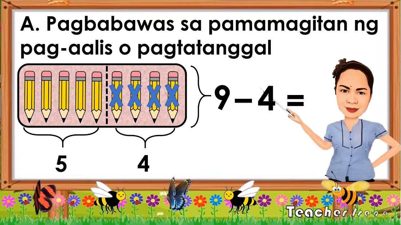 GRADE 1 MATH Q2W4: PAGBABAWAS NG BILANG O PAG-AALIS O PAGTATANGGAL O ...