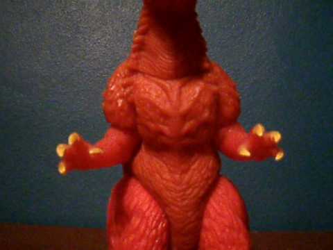 BLAZING RED GODZILLA 2003 TOY REVIEW - YouTube
