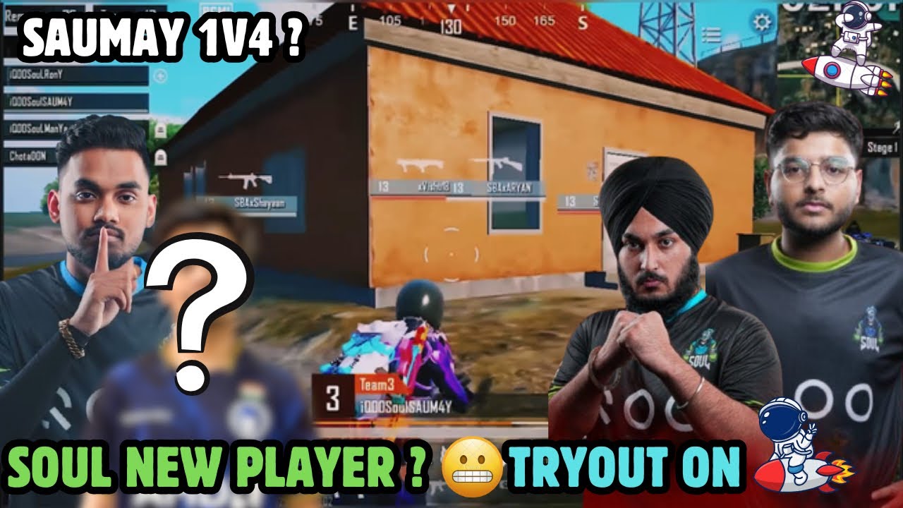 IQOOSOUL🚀NEW JOINING? SAUMAY 1V4 TRYOUT GOING ON - YouTube