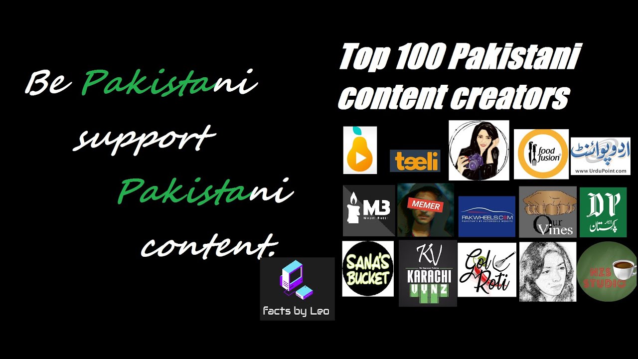 top 100 pakistani content creators||Pakistani youtubers in all ...