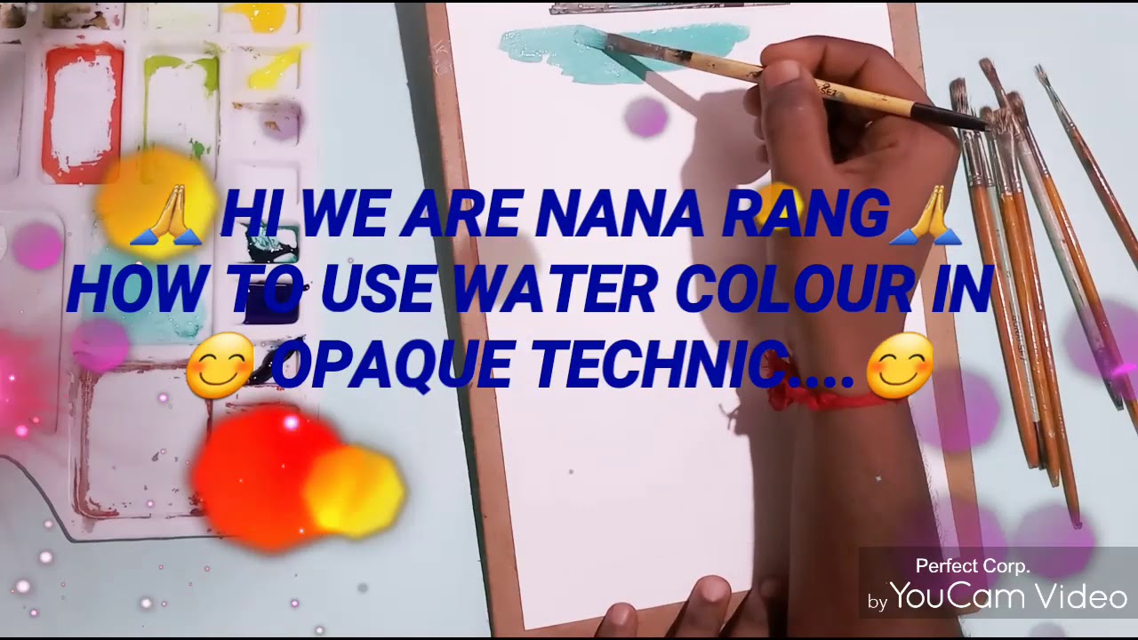 HOW TO USE WATERCOLOUR IN OPAQUE TECHNIQUE ON BEAUTIFUL SCENERY - YouTube