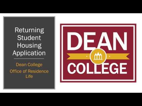 Returning Student Housing Application - YouTube