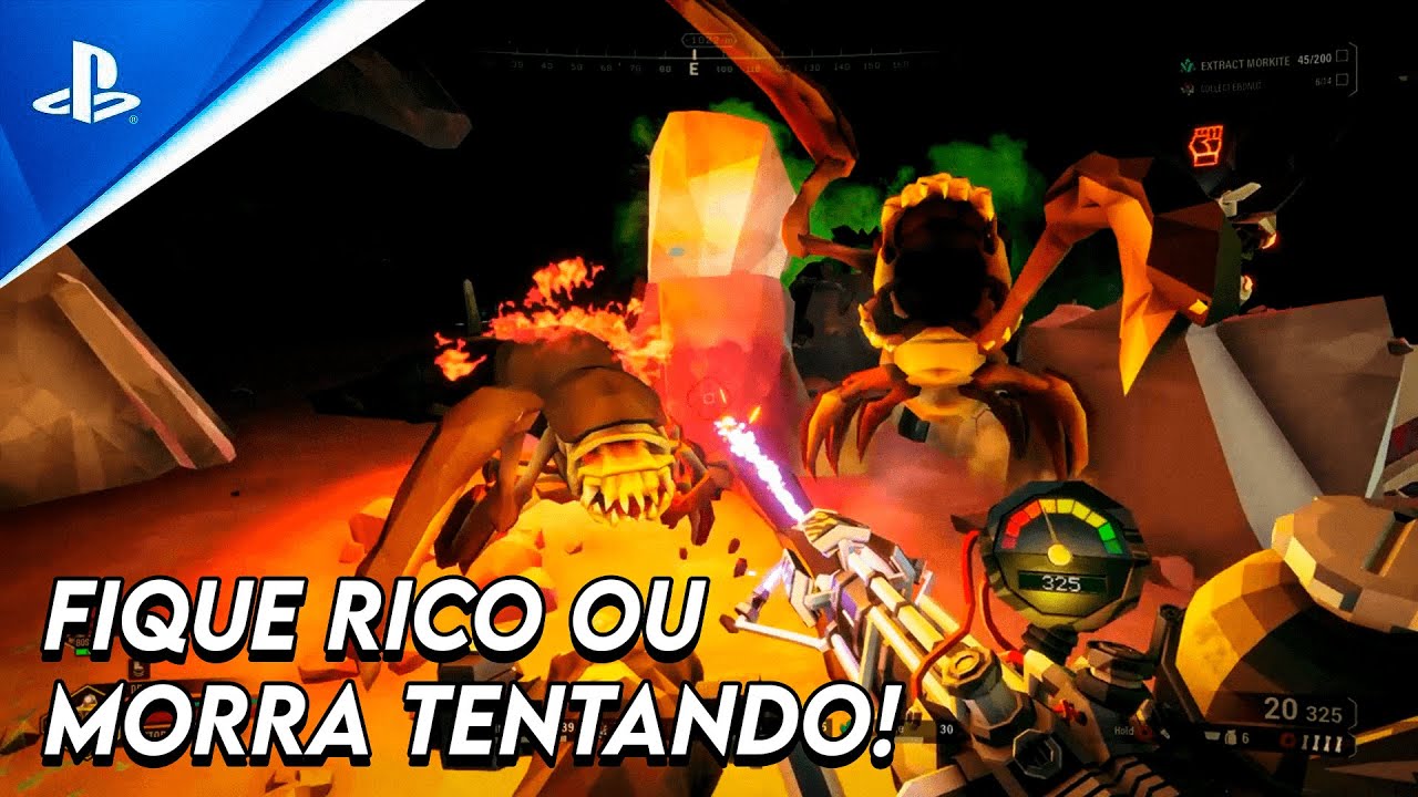 EXTRAÇÃO DE MORKITE | Deep Rock Galactic GAMEPLAY PS4 - YouTube