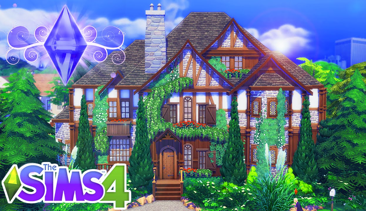 The Sims 4: House Building: Heather's Tudor Cottage - YouTube