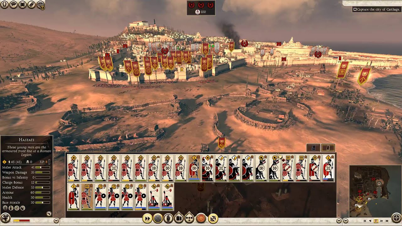 Total War: Rome II - Siege of Carthage - 2016 - YouTube