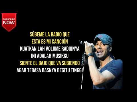 Lirik dan terjemahan Subeme La Radio - Enrique Iglesias