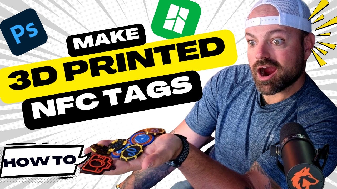 3D-Printed NFC Keychain Tutorial: PNG Prep, MakerWorld Build, Pause to ...
