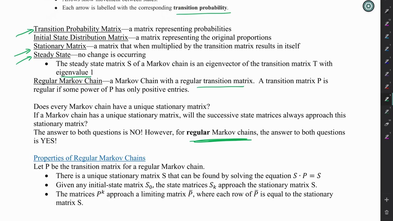 Lesson 9B Markov Chains Part 1 - YouTube
