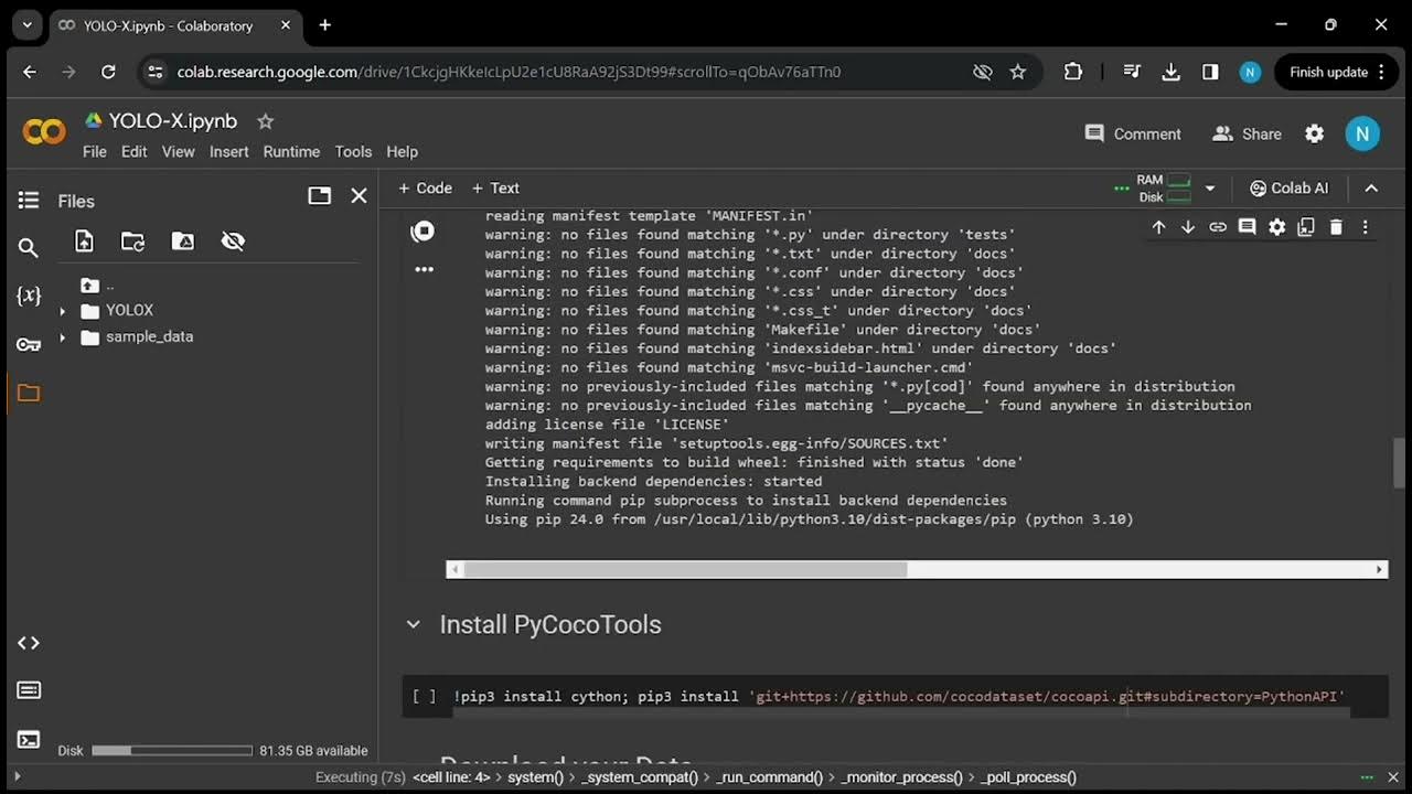 YOLO-X setup for the google colab #coding #python #yolo # ...