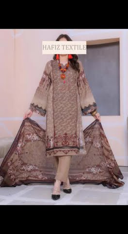 Laiba Embroidered Lawn Collection 2023 By Hafiz Textile - YouTube