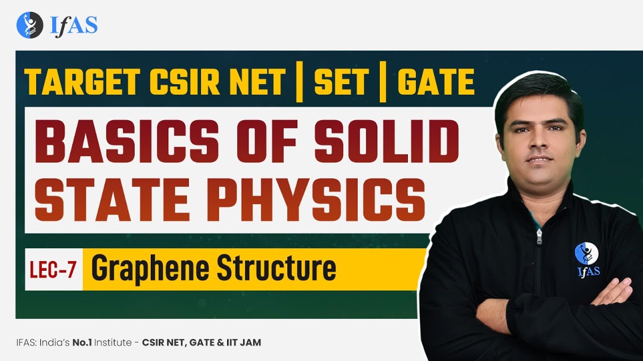 Graphene Structure | Basics Of Solid State Physics | CSIR NET Physical Science | IFAS Physics ...