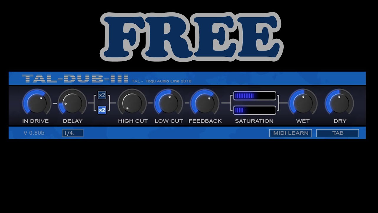 FREE TAL-Dub-3 by TAL Software - YouTube