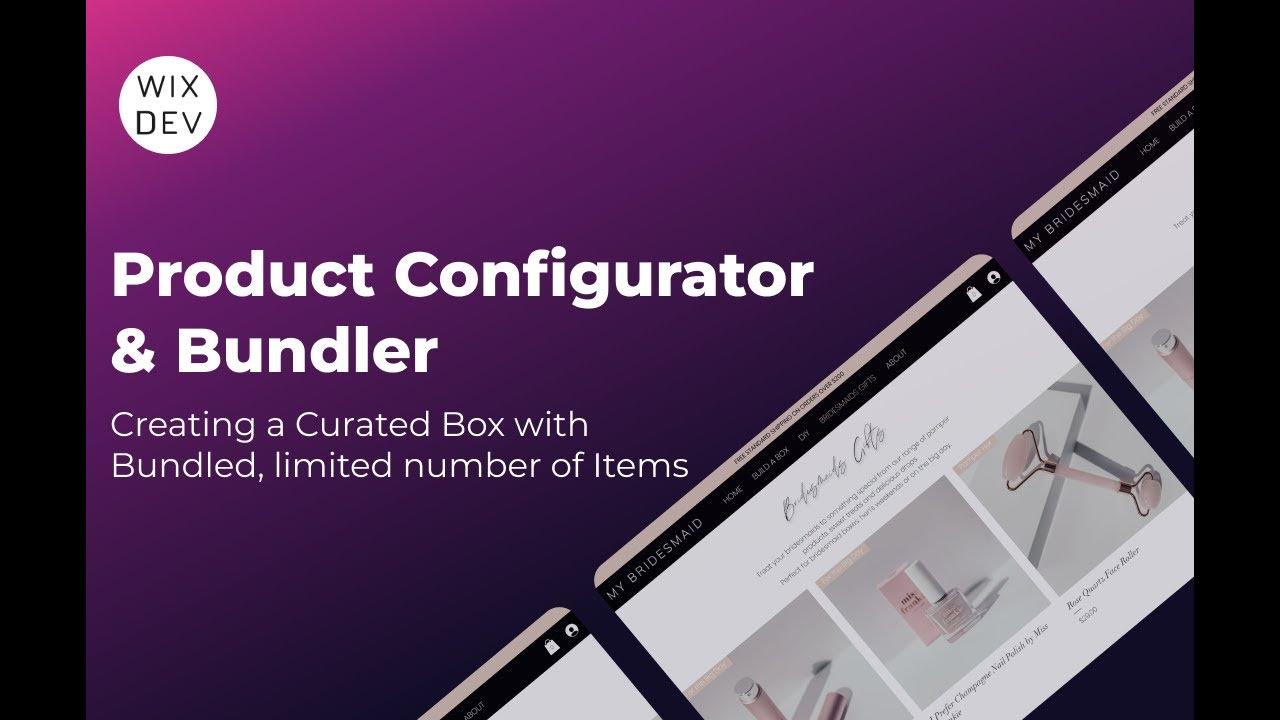 Product Configurator and Bundler | Wix Custom Store Feature | Wix Dev - YouTube