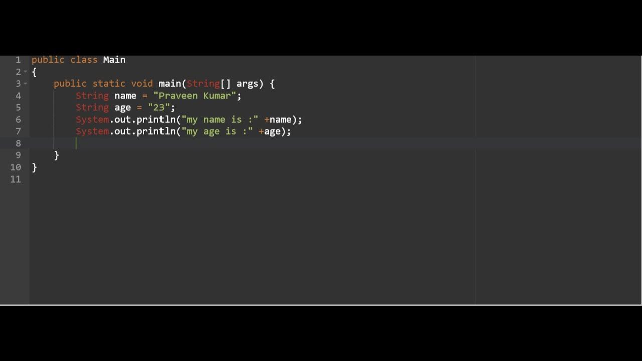 Print Name and Age in JAVA || Masai School || - YouTube