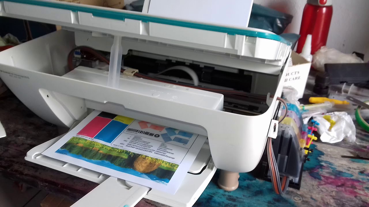 Bulk ink na Hp 2676 - YouTube